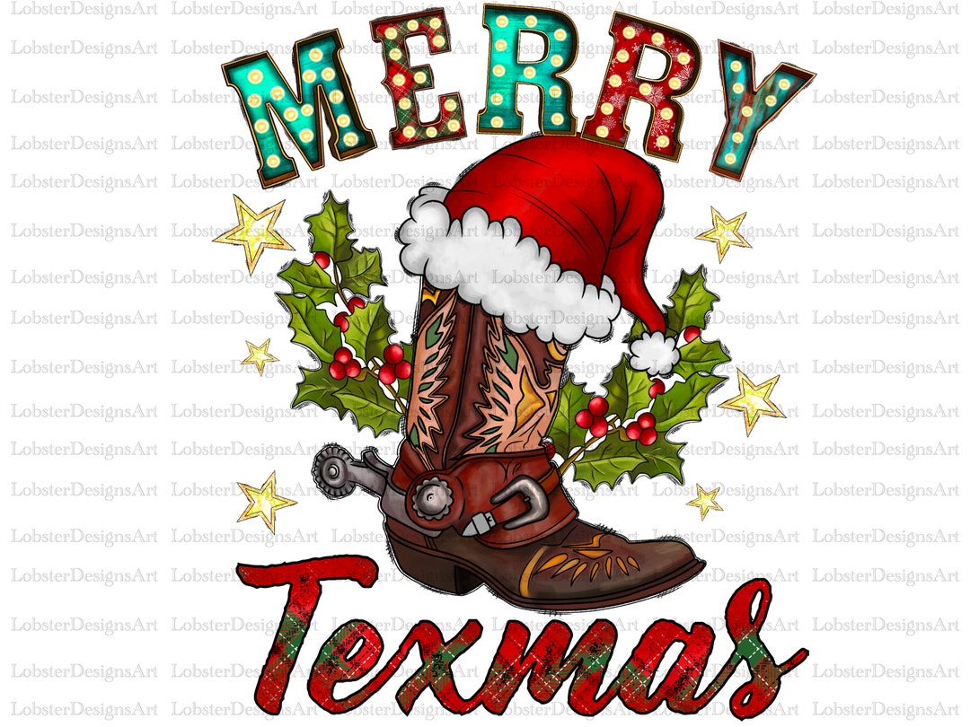 Merry Christmas Texas Png, Merry Christmas PNG, Christmas PNG, Texas ...