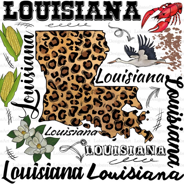 Louisiana Clipart - Etsy