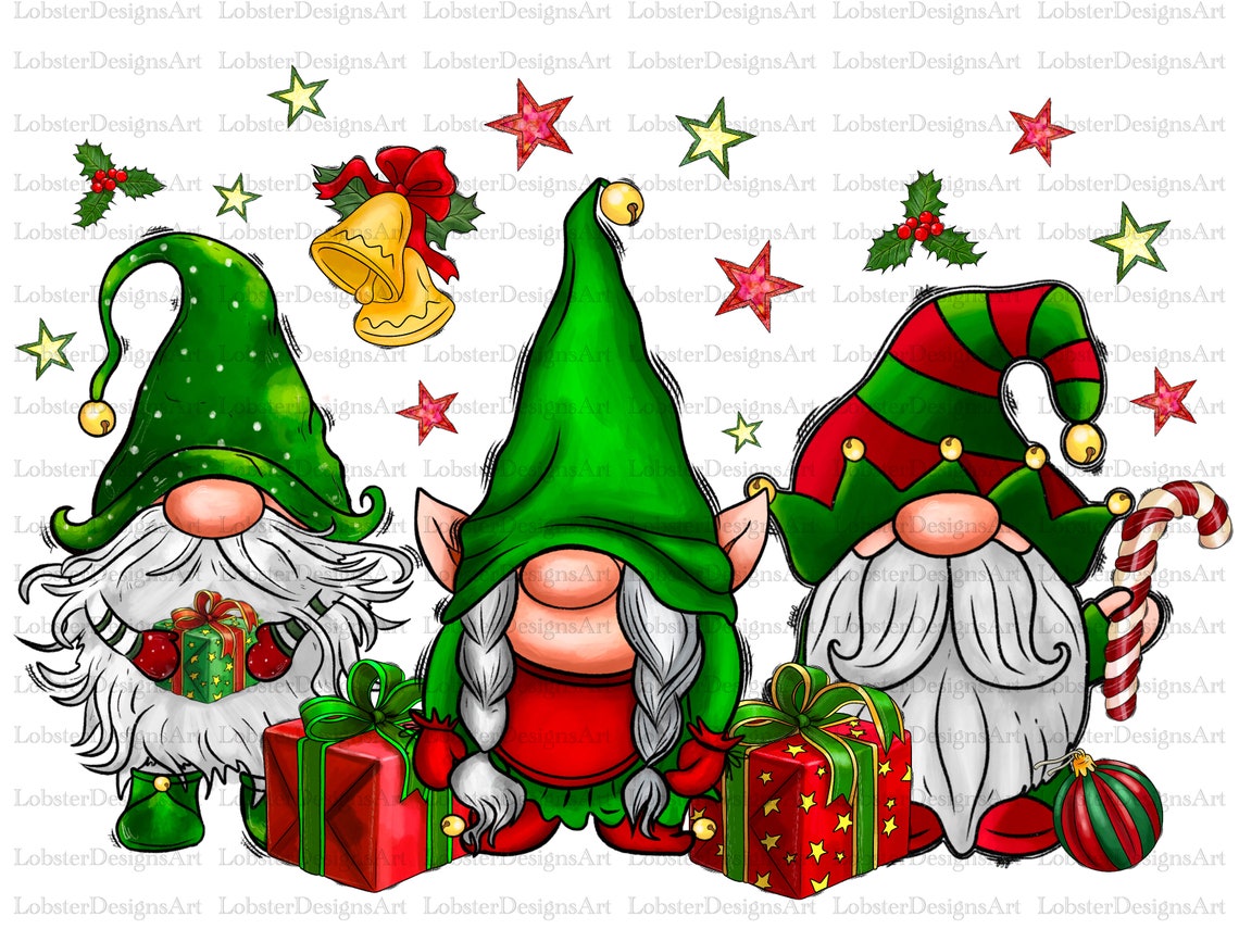 Christmas Elf Gnomes Png Christmas Gnomeelf Gnomes - Etsy