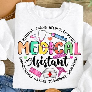 Medical Assistant Nurse Png Sublimation Design Download, Nurse Life Png ...