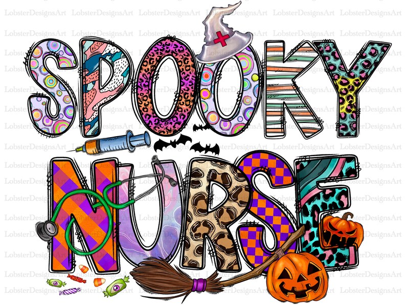 Spooky Nurse Halloween Nurse PNG Spider Bad Png Halloween - Etsy