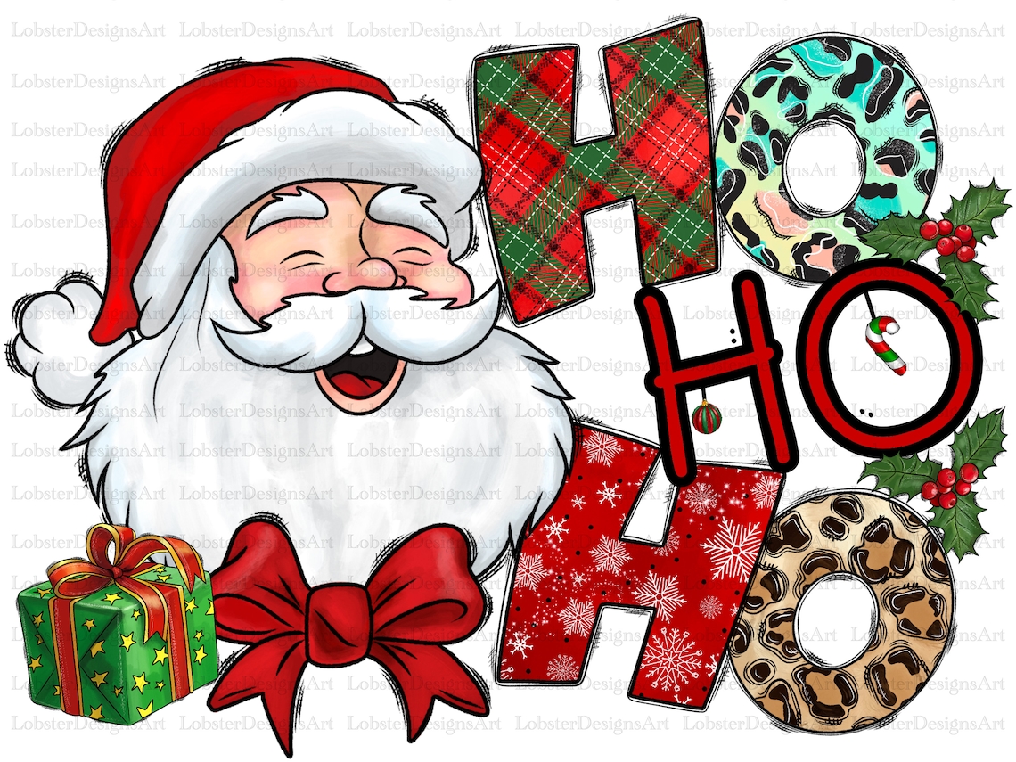 Santa Ho Ho Ho Png Ho Ho Ho Png Merry Christmas Santa Png - Etsy