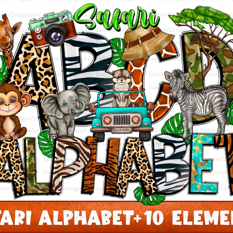 Animal Print Letters - Etsy