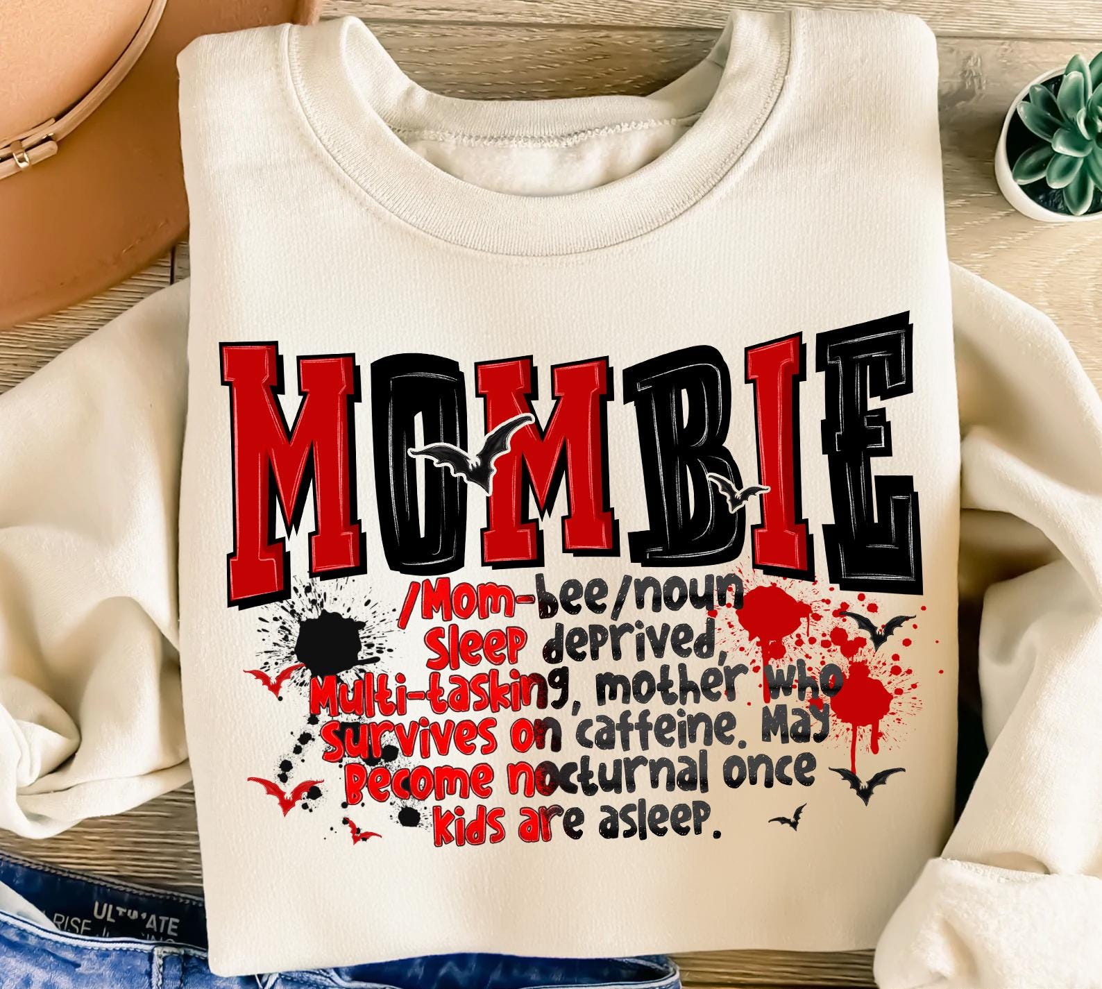 Halloween Mombie Png, Creepy Halloween Mom PNG, Trendy Halloween Shirt ...