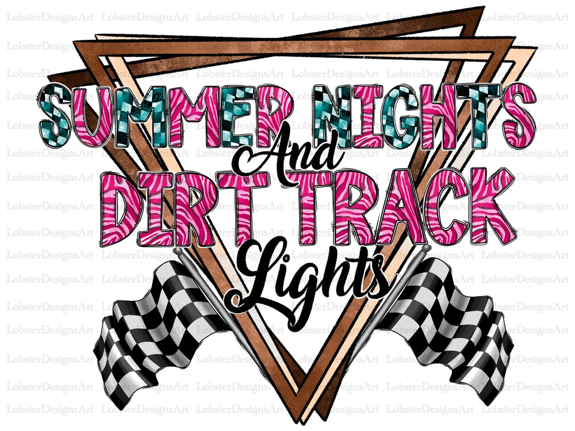 Summer Nights and Dirt Track Lights Png Racing Png Racing - Etsy