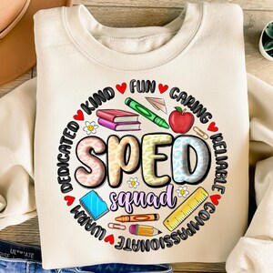 SPED Squad PNG, Digital Download, Sublimation, Special Education Png ...