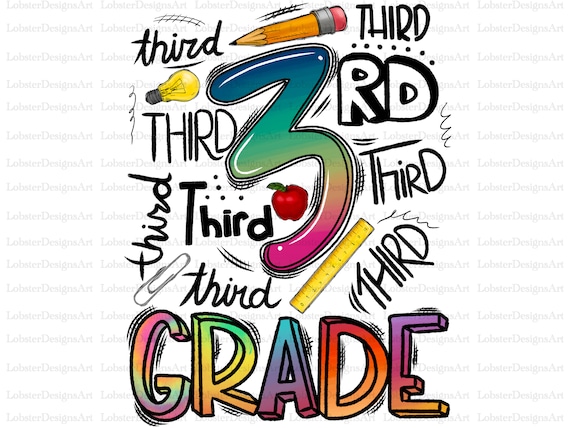 Third Grade Teacher Png 3rd Grade Teacher Clipart PNG File - Etsy