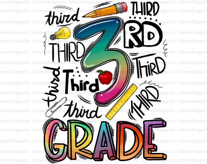 Third Grade Teacher Png, 3rd Grade Teacher Clipart, PNG File for ...