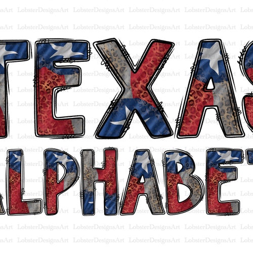 Texas Alphabet Png Font Letters Western Alphabet Texas - Etsy