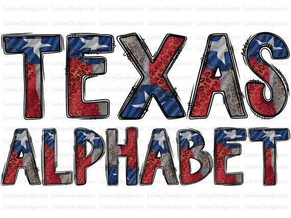 Texas Alphabet Png Font Letters Western Alphabet Texas - Etsy Australia