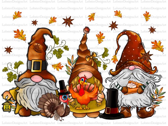 Turkey Gnomes Png Sublimation Design Fall Png Autumn Png - Etsy