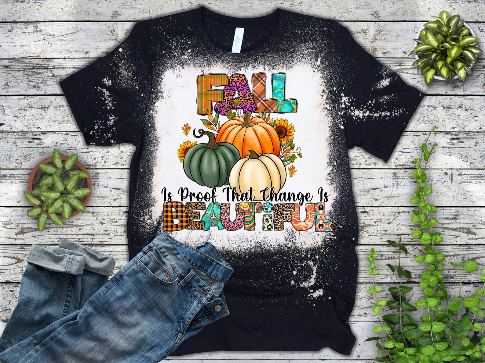 Fall is Proof That Change is Beautiful Png Pumpkin Png Fall - Etsy