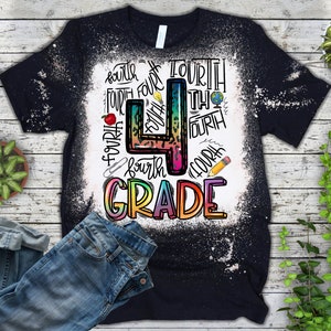 Back to School, Fourth Grade Leopard Clipart, PNG File for Sublimation ...