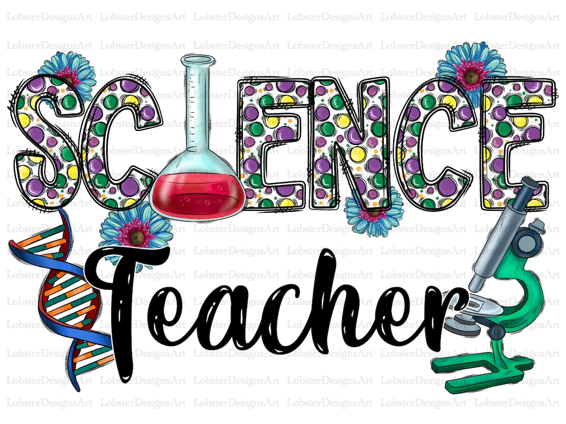 Science Teacher Sublimation Design Downloads Coach - Etsy