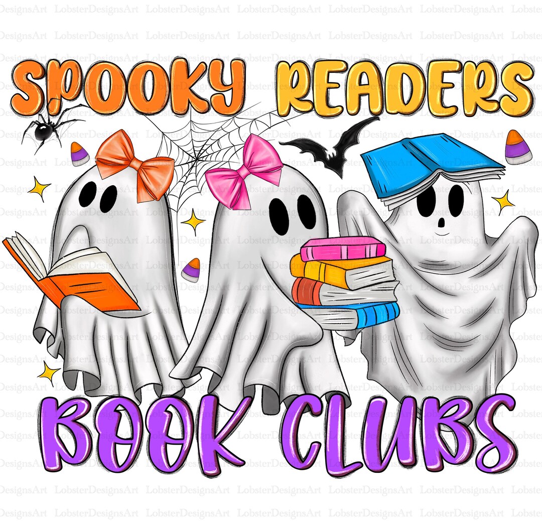 Spooky Readers Book Club Png, Halloween Png, Spooky Season Png ...