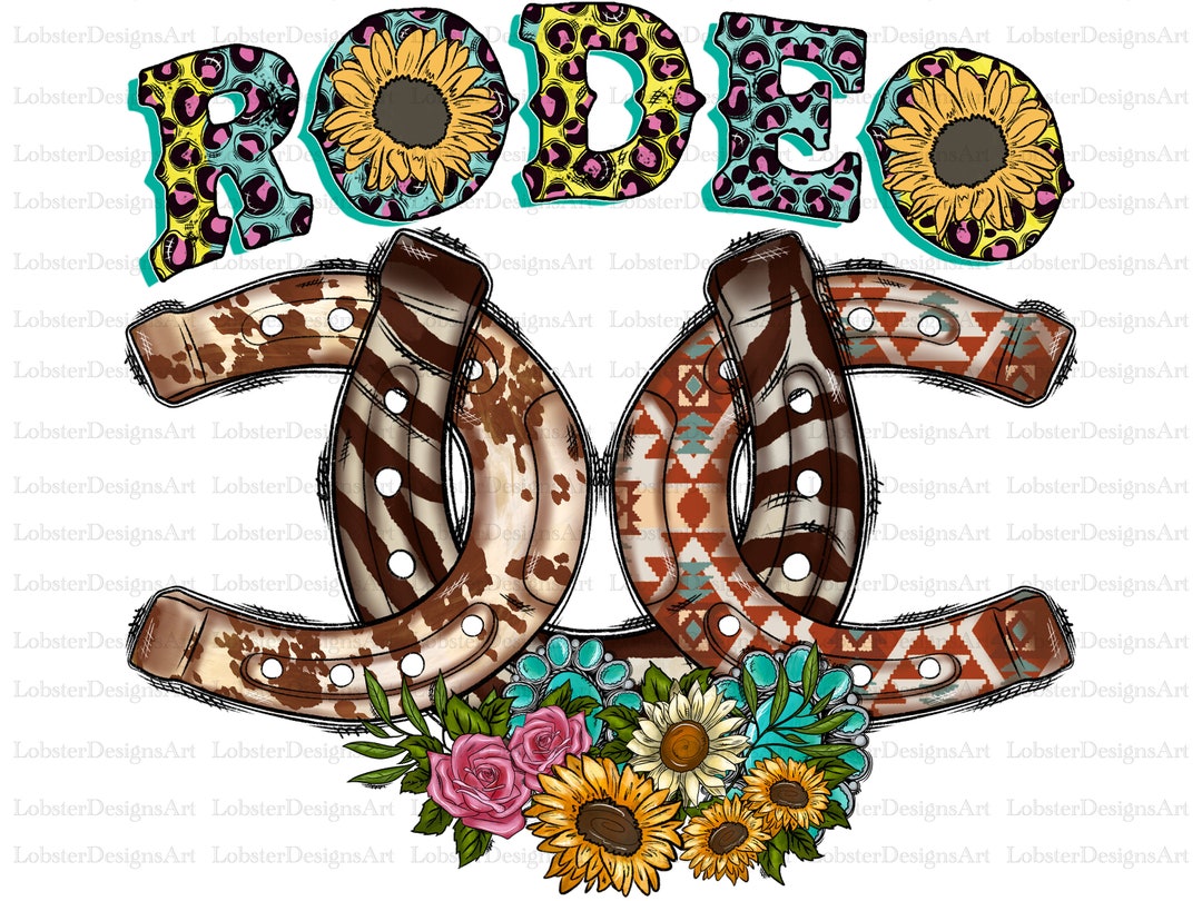 Rodeo Png, Horseshoe Png, Cowboy PNG, Rodeo Design, Instant Digital ...