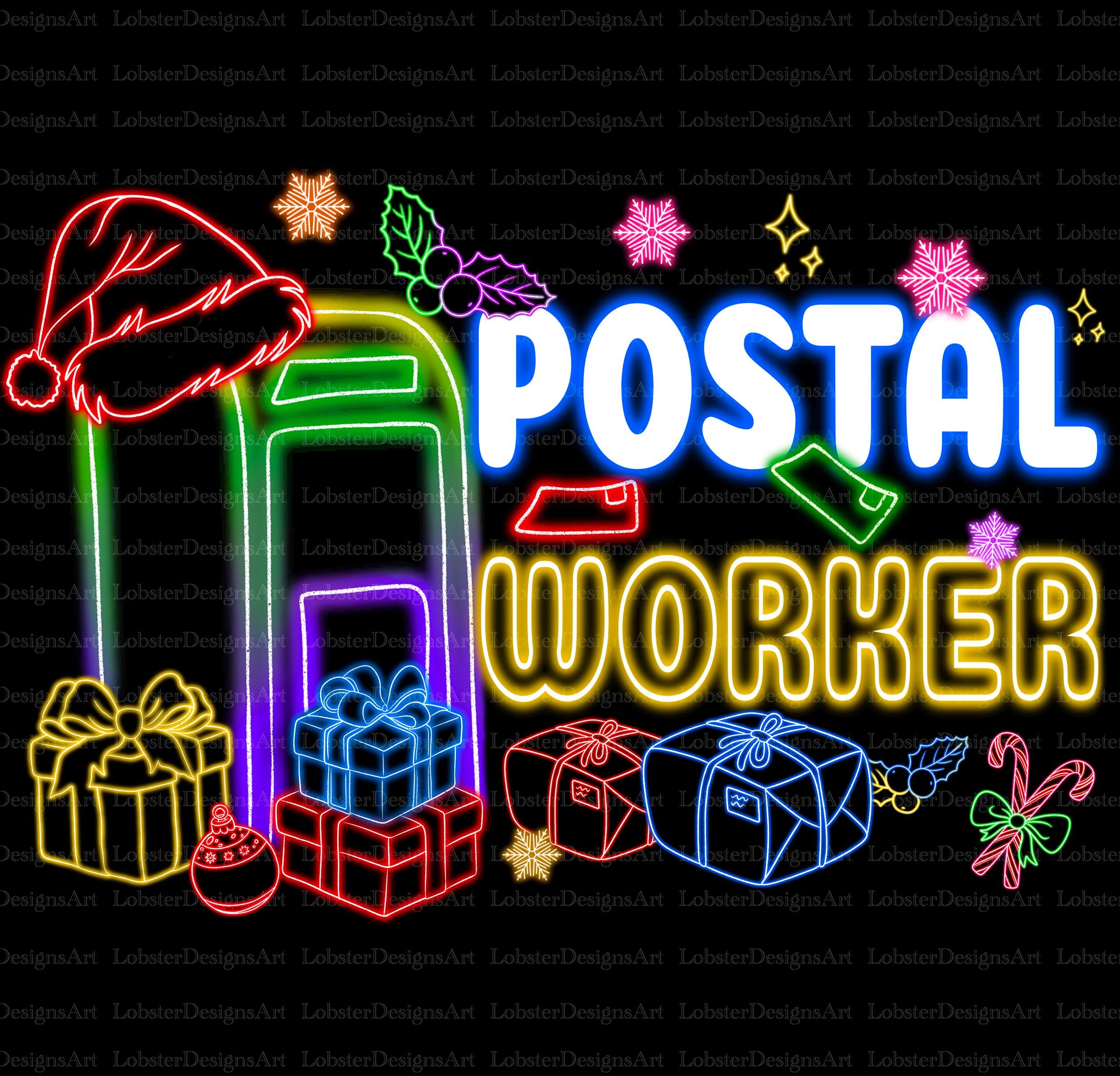 Christmas Postal Worker Png Sublimation Design, Trending Png, Postal ...