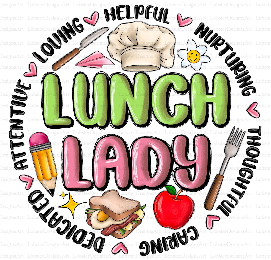 Lunch Lady Png, Cafeteria Crew, Back to School, Squad, First Day of ...