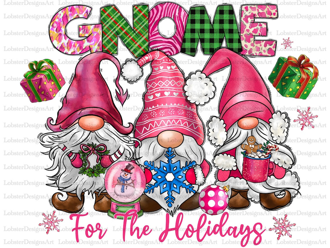 Gnome for the Holidays Png Merry Christmas Png Holidays - Etsy