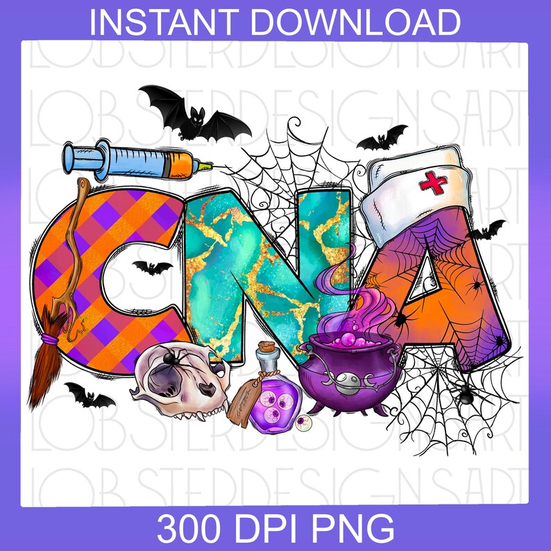 CNA Life Halloween Png, CNA Life Png, CNA, Halloween Nurse, Nurse, Bat ...