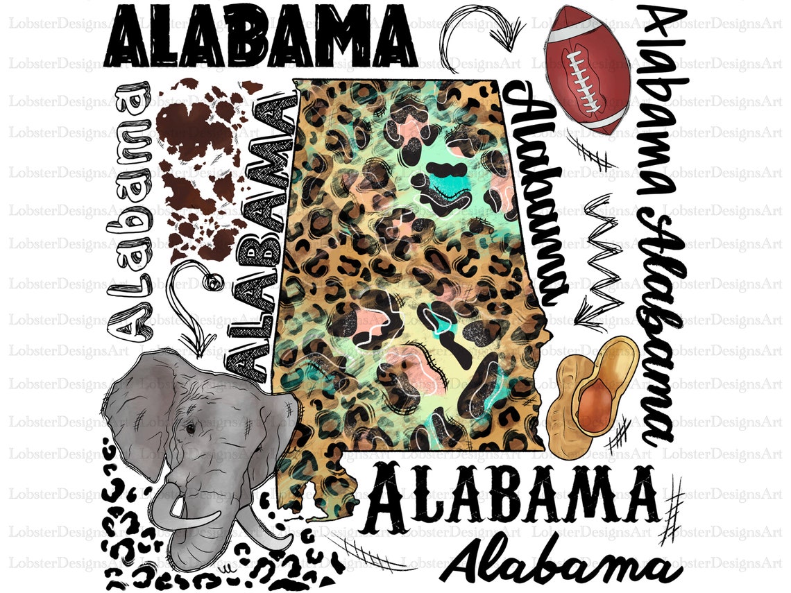Alabama Sublimation PNG Alabama Digital Downloads Alabama - Etsy