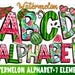 Watermelon Alphabet Bundle Png, Watermelon Doodle Letters Png ...