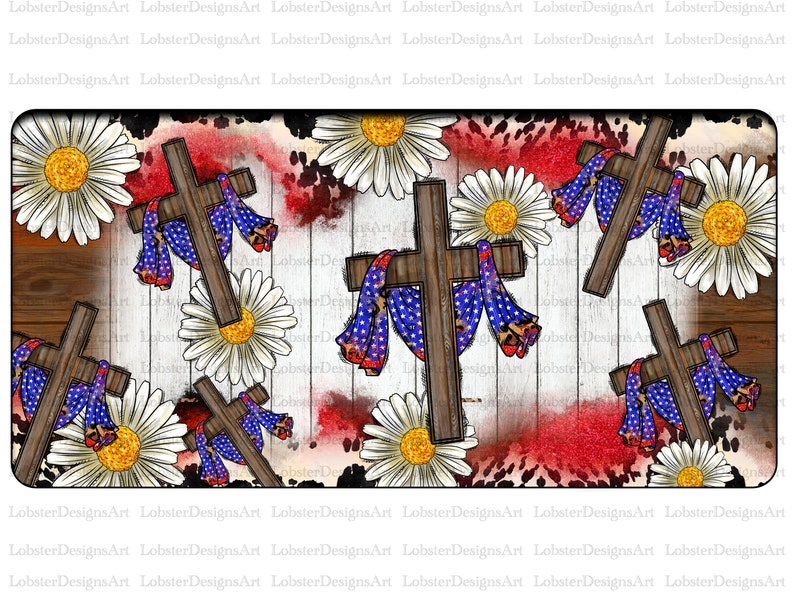 American Cross License Plate Png Cross License Plate Png - Etsy