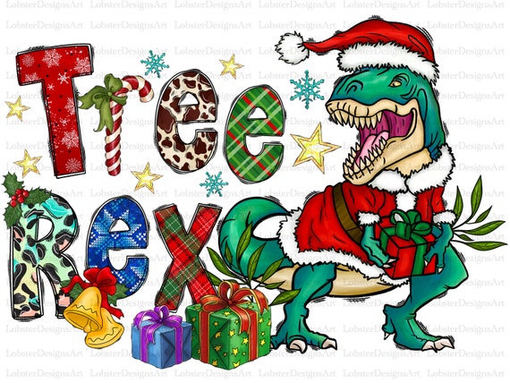 Tree Rex Png Christmas Dinosaur Christmas PNG Rex Png - Etsy