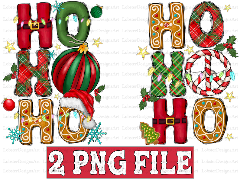 Ho Ho Ho Png Merry Christmas Png Christmas Bundle Png - Etsy