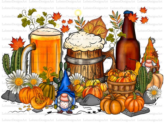 Fall Beer Gnome Png Autumn Dwarfs Png Fall Png Daisy Png - Etsy