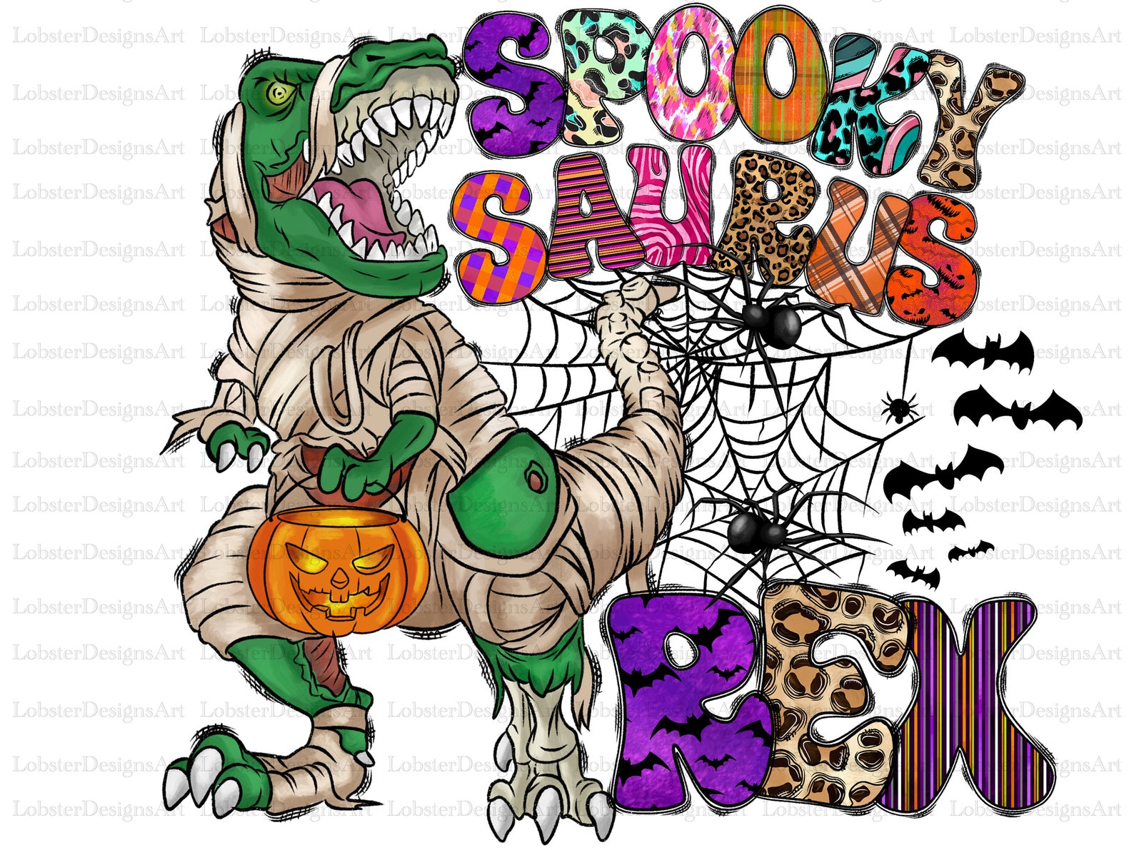 Halloween Png File, Dinosaur Png, Spooky Saurus Rex Png, Sublimation ...