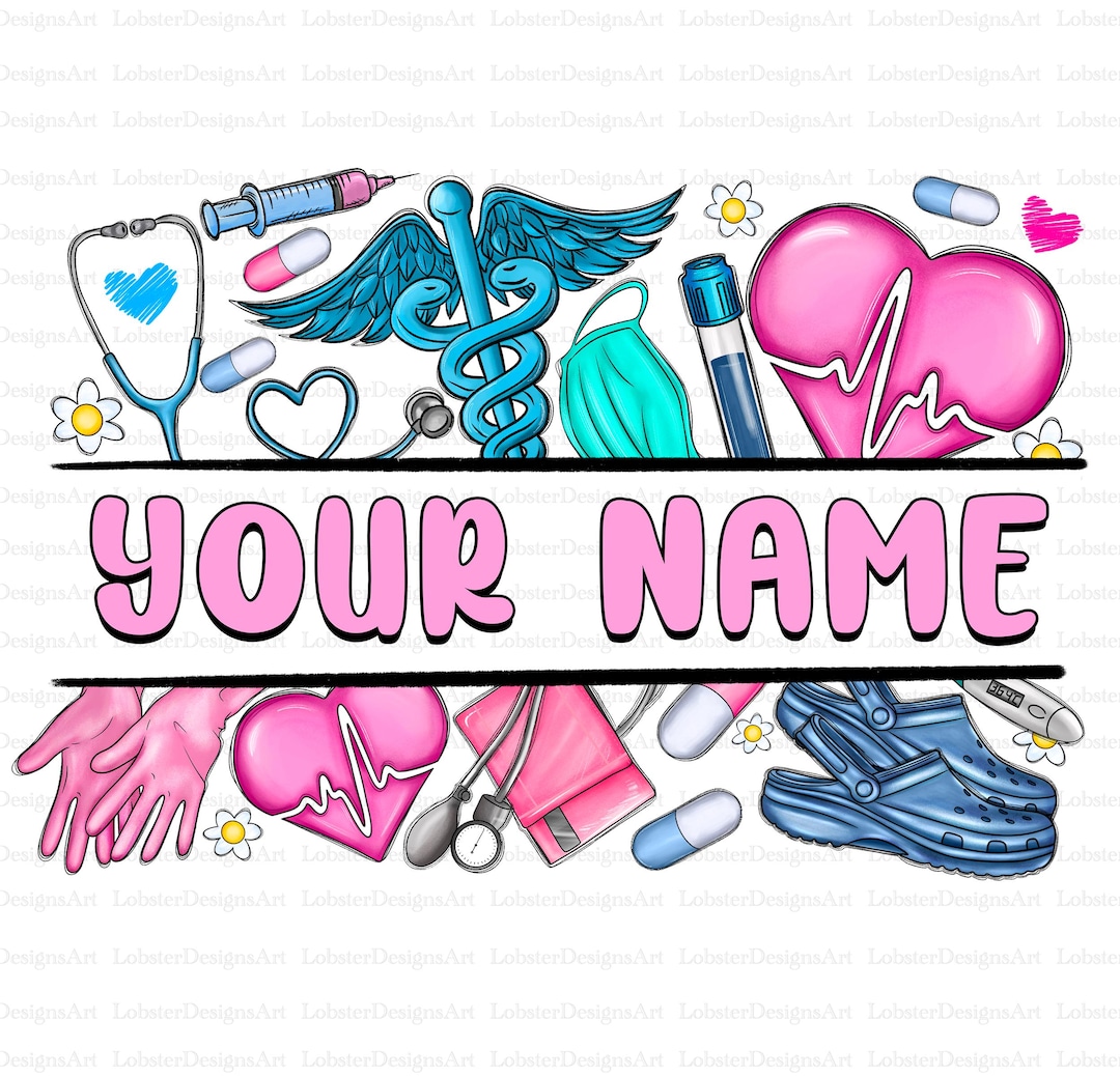 Personalized Nurse Png Sublimation Design Download, Nurse Png, Nursing ...