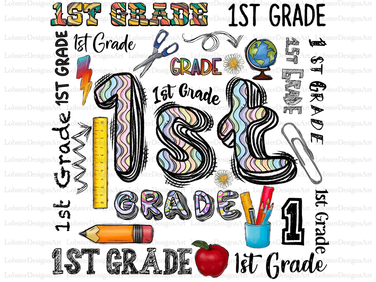 First Grade Png File Western 1st Grade Png Teacher Png 1st - Etsy