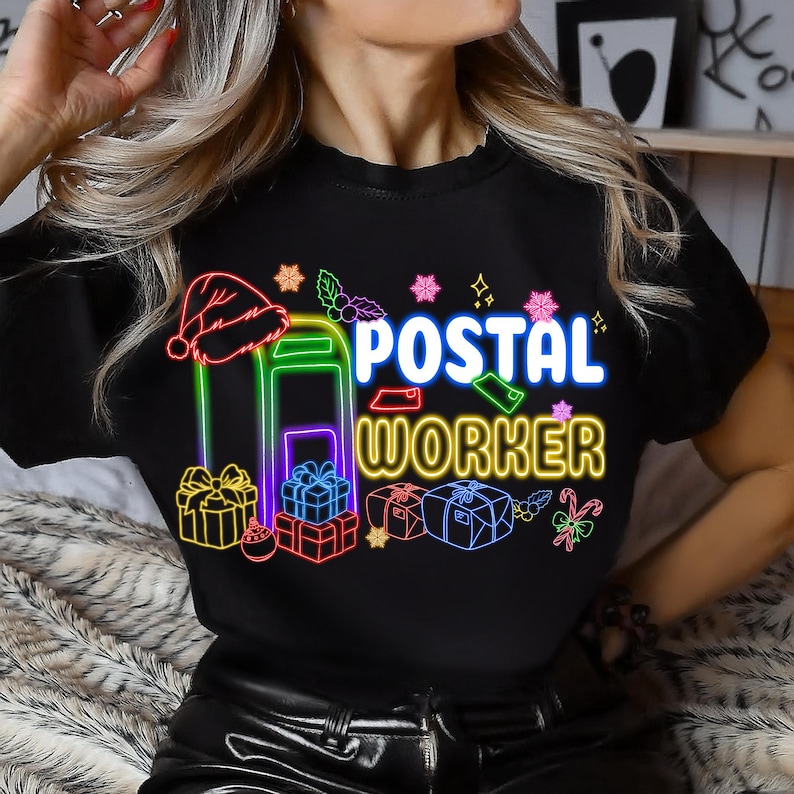 Christmas Postal Worker Png Sublimation Design, Trending Png, Postal ...