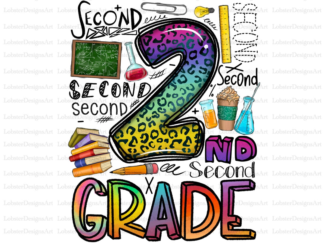 2nd Second Grade Png File, Western, 2nd Grade Png, Teacher Png, 2nd ...