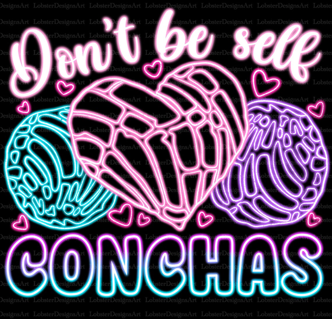 Dont Be Self Conchas Png, Funny Mexican Bread Lover PNG, Concha Pan ...
