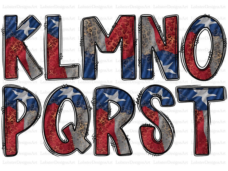 Texas Alphabet Png Font Letters Western Alphabet Texas - Etsy