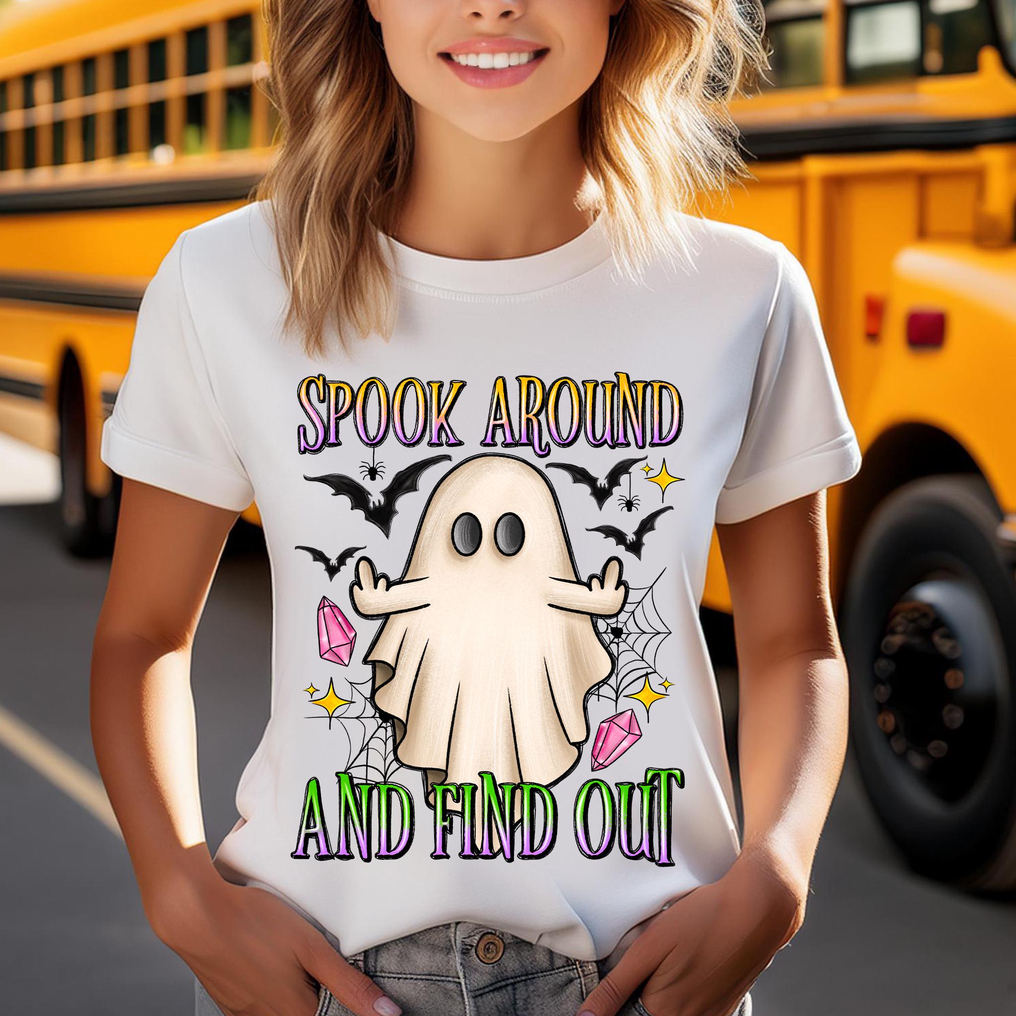 Spook Around and Find Out Png, Funny Halloween Png, Spooky Season Png ...