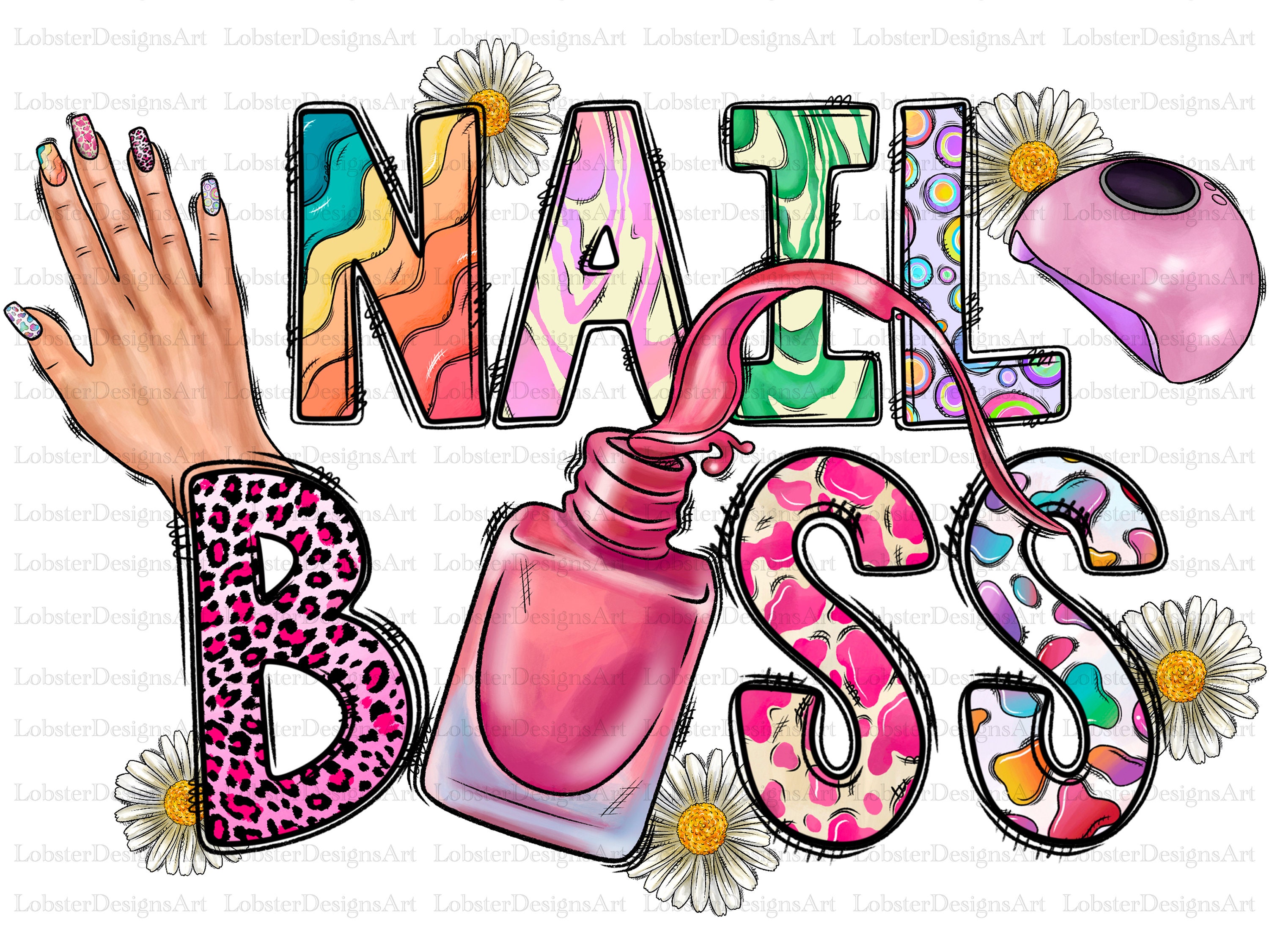 Nail Boss Nail Boss Nail Technician Digital Download Png - Etsy