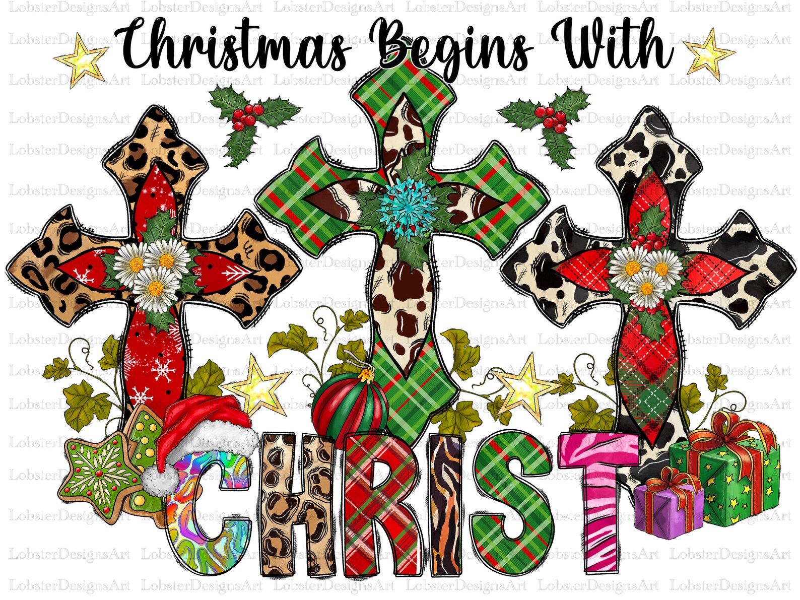 Christmas Begins With Christ Png, Cross Png, Christmas Cross, Merry ...