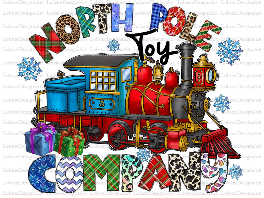 North Pole Toy Company Pngtoy PNG Merry Christmas Png - Etsy