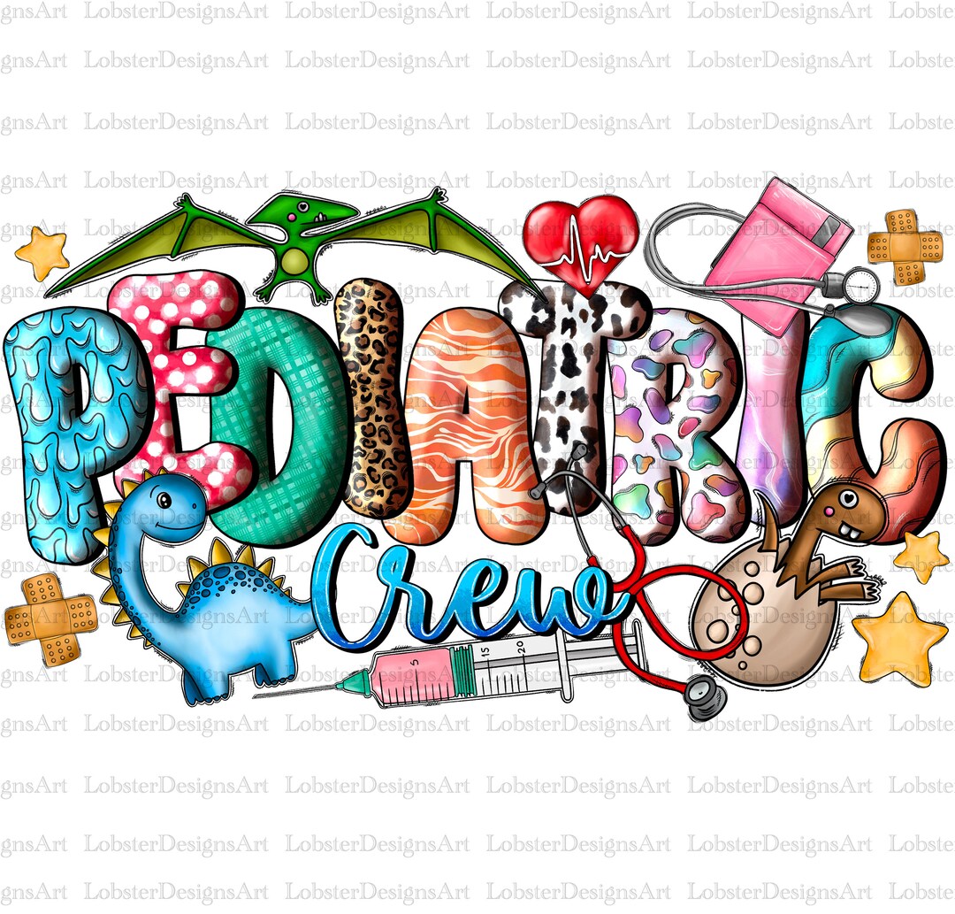Pediatric Crew Png, Pediatric Nurse Png Sublimation Design Download ...