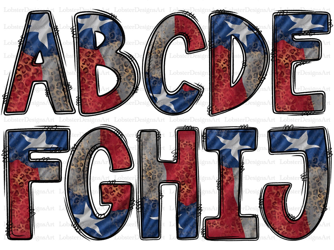 Texas Alphabet Png Font Letters Western Alphabet Texas - Etsy Australia