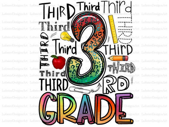 Third Grade Teacher Png 3rd Grade Teacher Clipart PNG File - Etsy