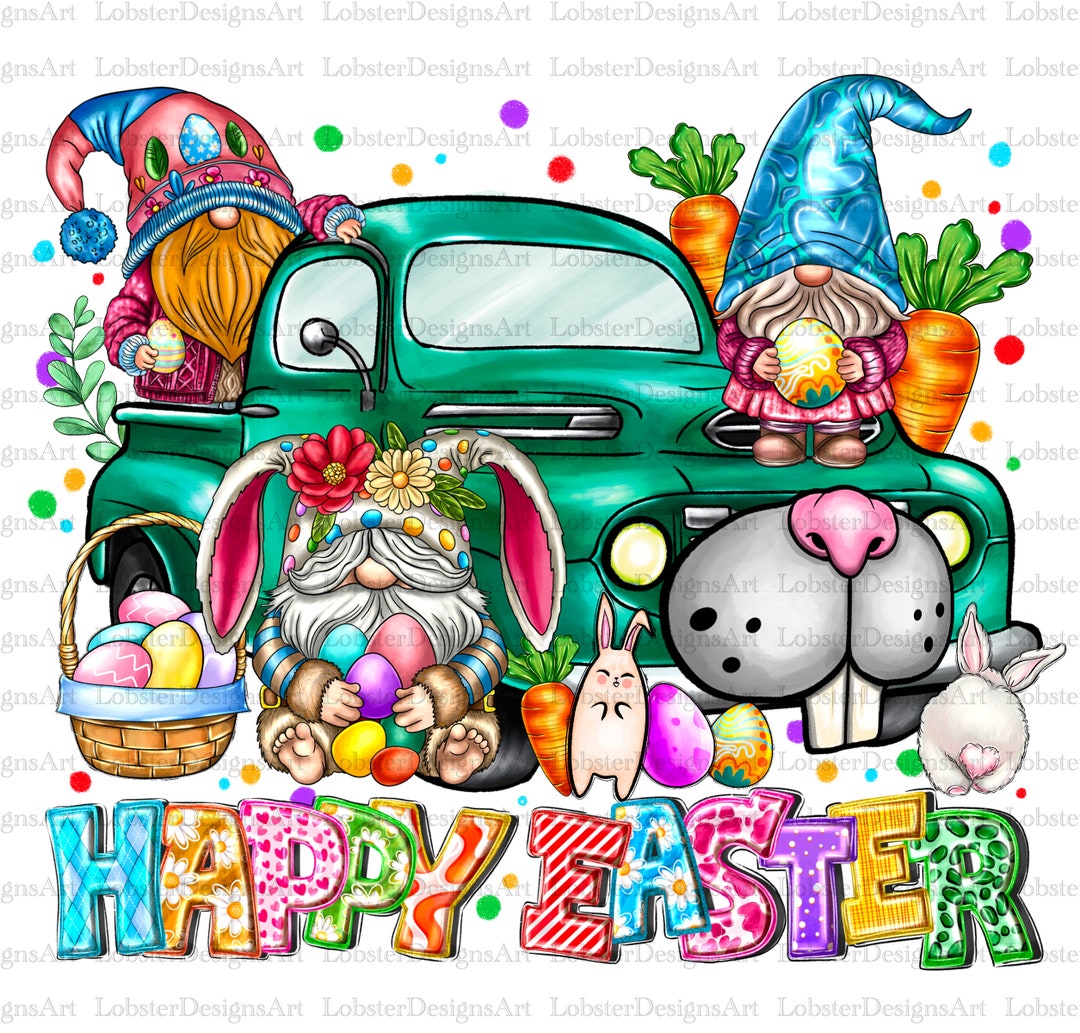 The Hunt is on Easter Truck Png Sublimation Design Download, Happy ...
