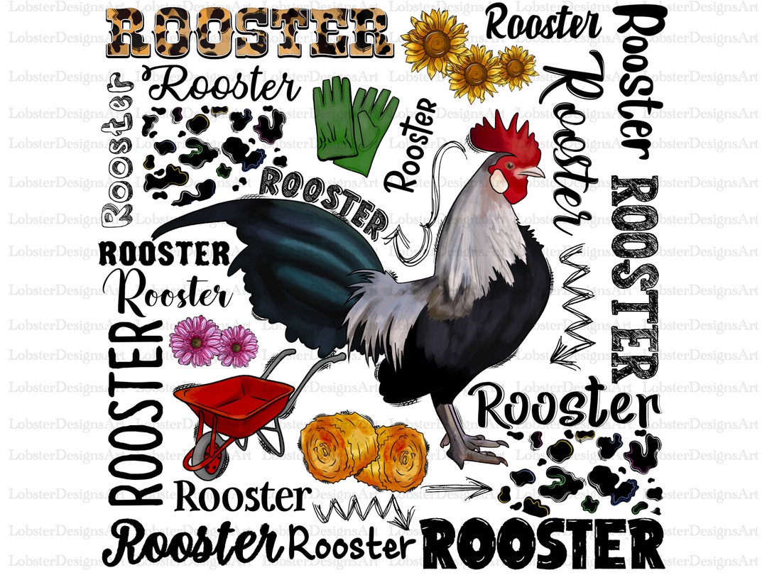 Rooster Sublimation PNG, Cowgirl Digital Downloads, Rooster Png ...