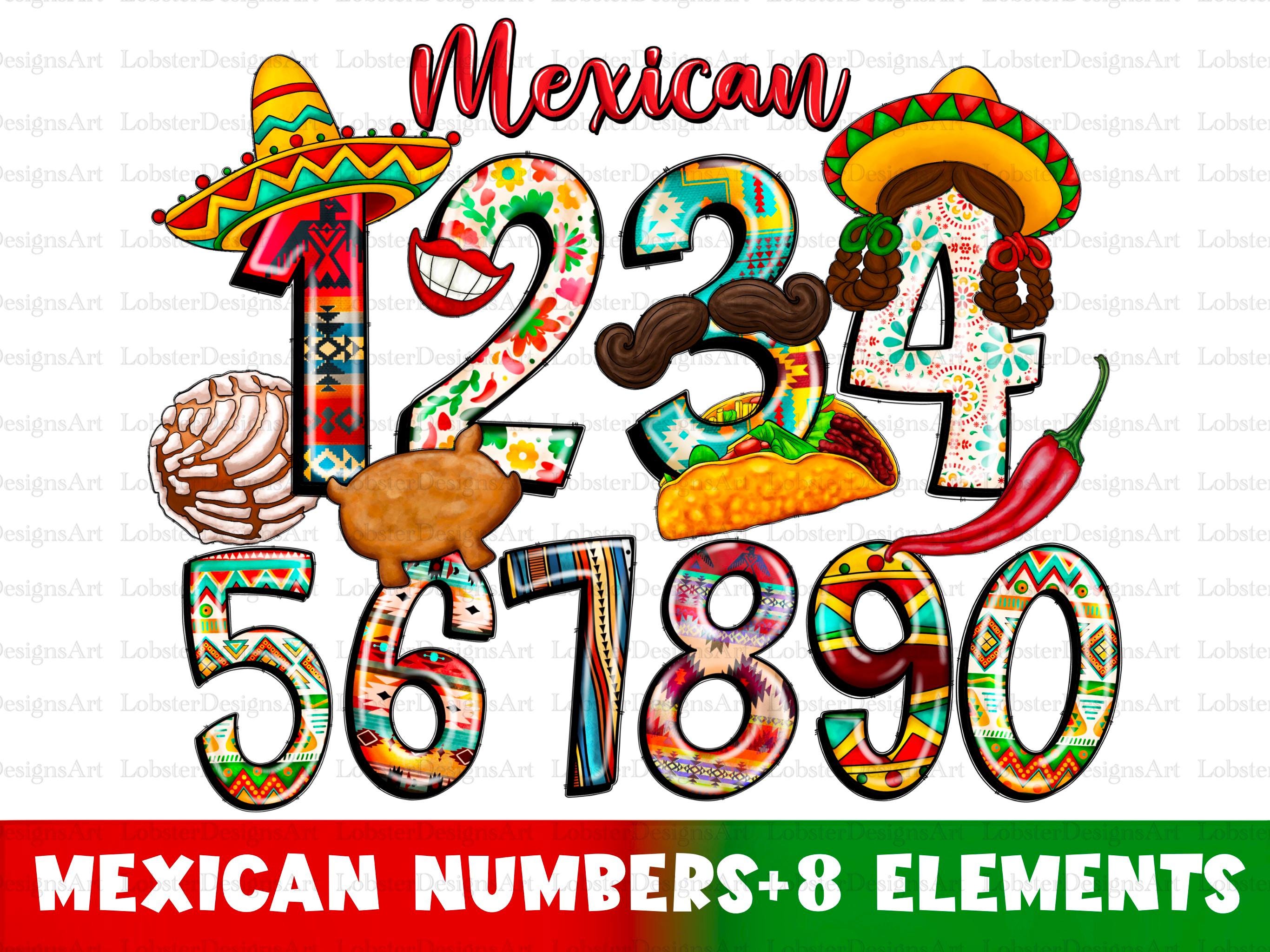 Mexican Alphabet Png Files Bundle, Mexican Doodle Letters Png, Mexican ...