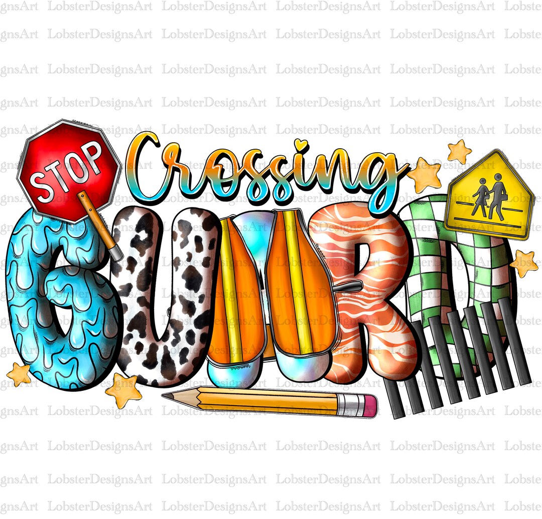 School Crossing Guard Png Sublimate Designs Download, Stop Sign Png ...