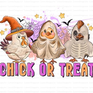 Halloween PNG, Spooky Chicken Png, Autumn Png Sublimation, Chick or ...