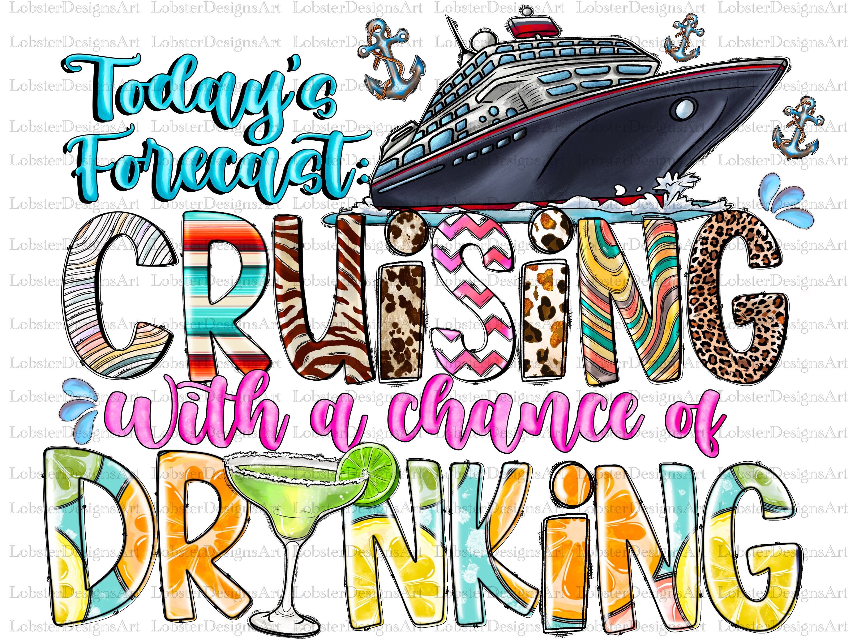 Cruise Png, Cruise Drinking Png, Cute Cruise Sublimation, Today's ...